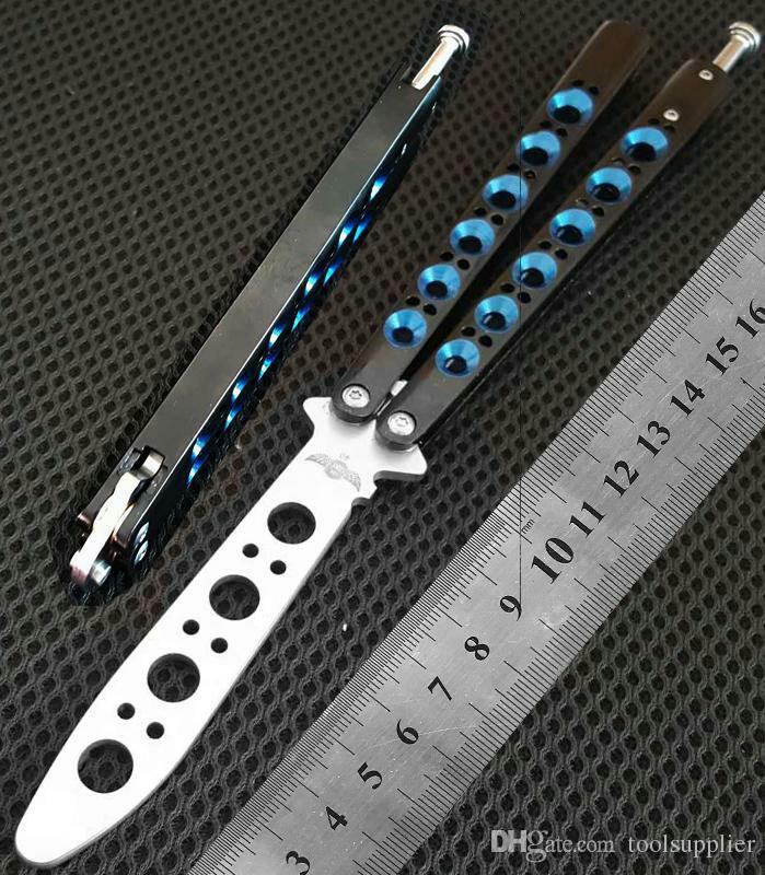 *NOT SHARP* Black and Blue Butterfly Knife Balisong, Babies & Kids ...
