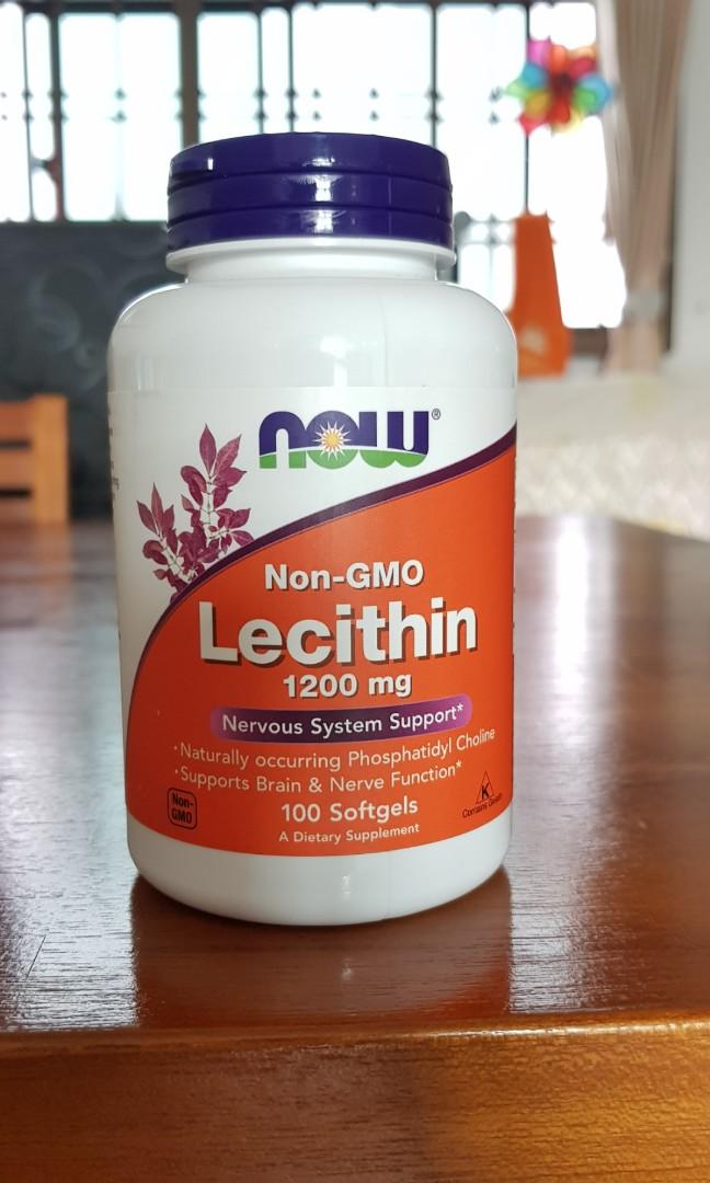 Nowfoods lecithin 100 soft gels, Health & Nutrition, Health Supplements ...