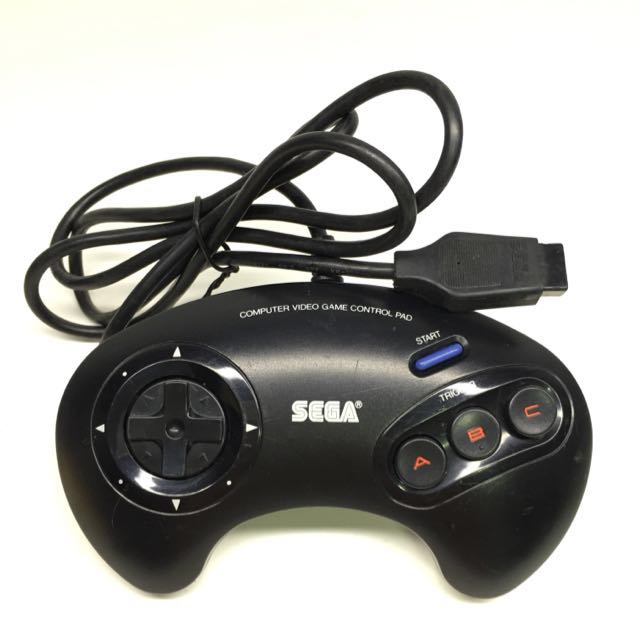 Sega 3 Button Mega-Drive Controller, Video Gaming, Gaming Accessories ...