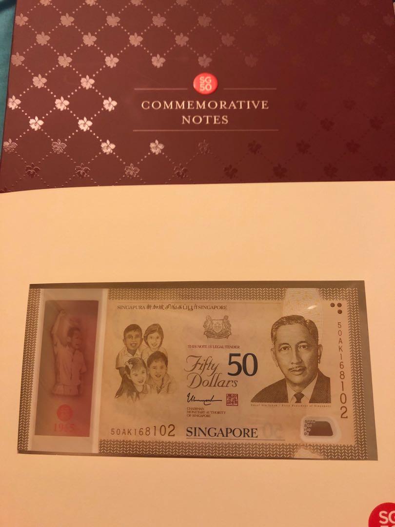 SG50 Commemorative Notes, Hobbies & Toys, Memorabilia & Collectibles ...