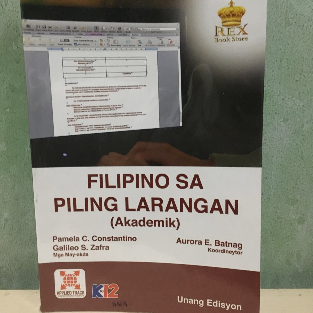 SHS Book - Filipino sa Piling Larangan, Hobbies & Toys, Books ...