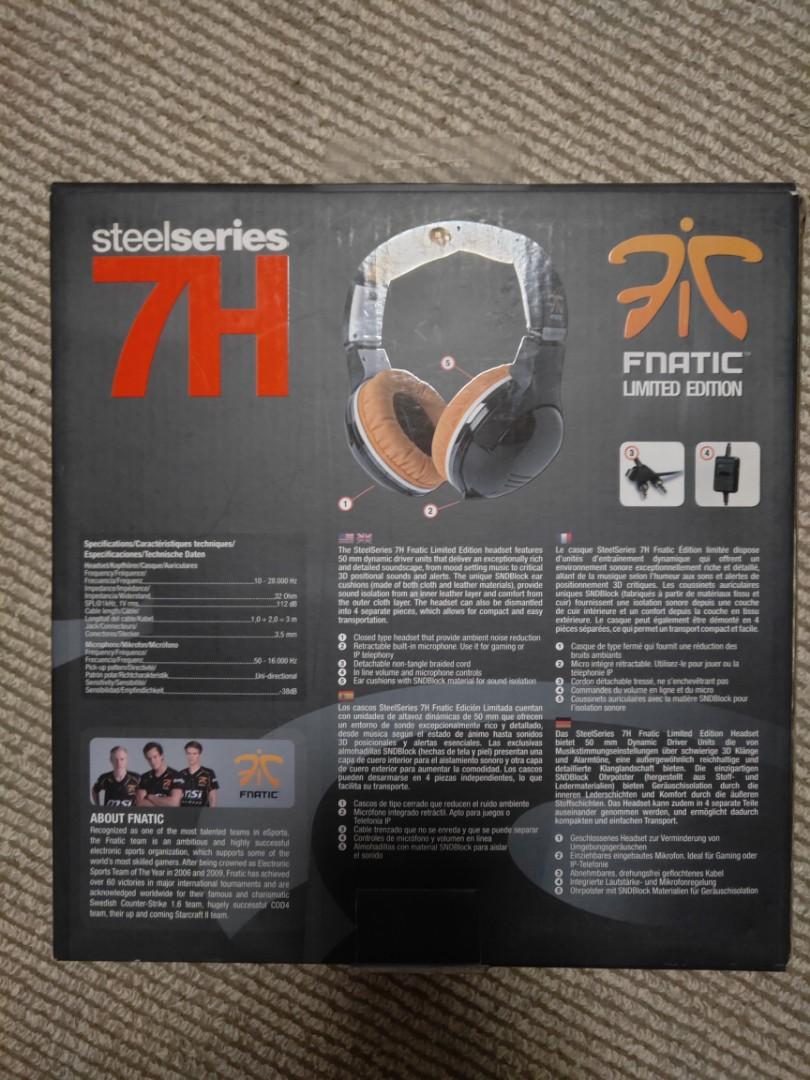 Steelseries 7H Fnatic Gaming Headset [Limited Edition], Audio ...