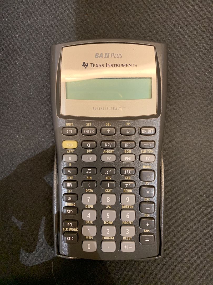 Texas Instruments BA II Plus Financial Calculator, Computers & Tech ...