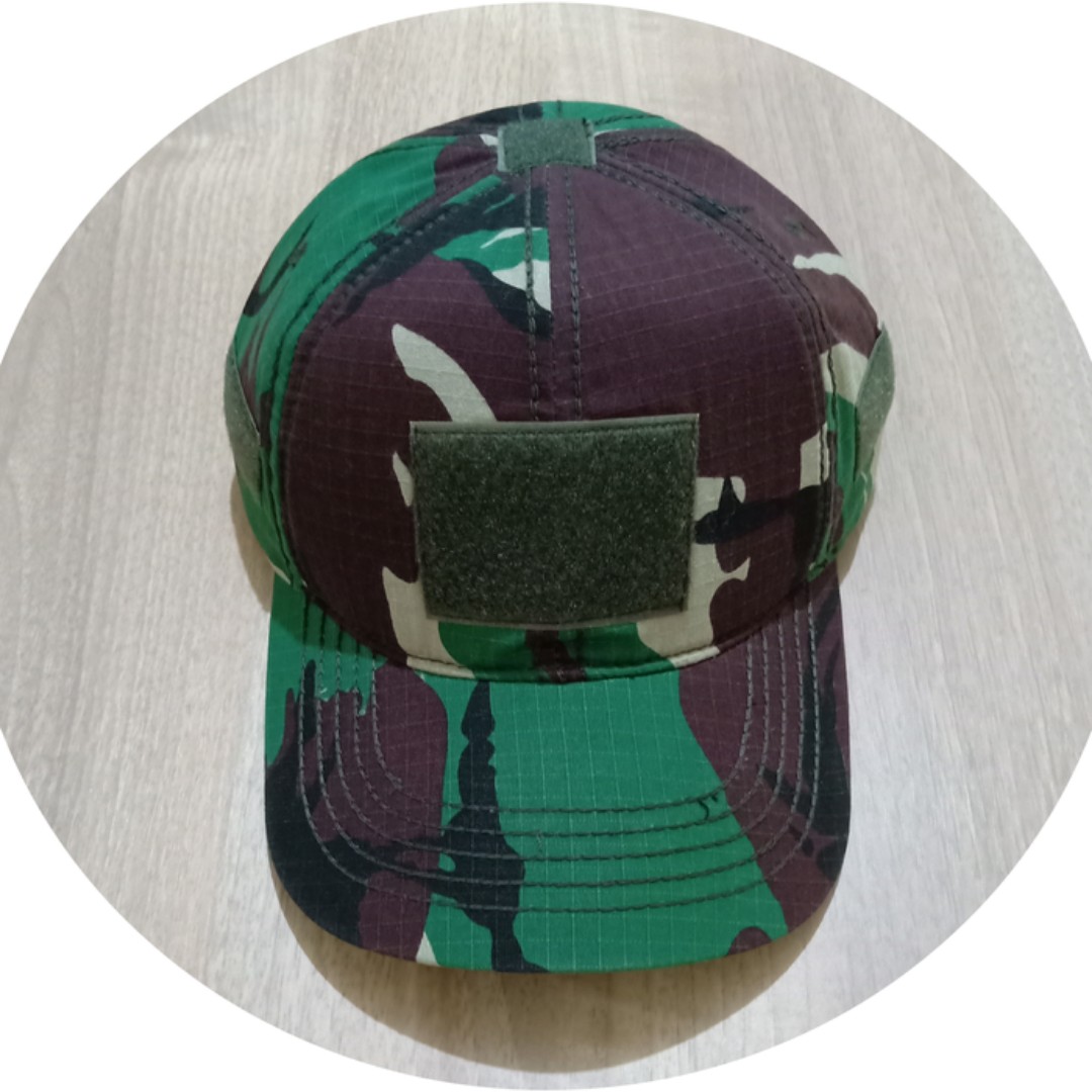 TOPI ARMY TACTICAL combat loreng TNI tentara militer camo hat GAB1 BP ...