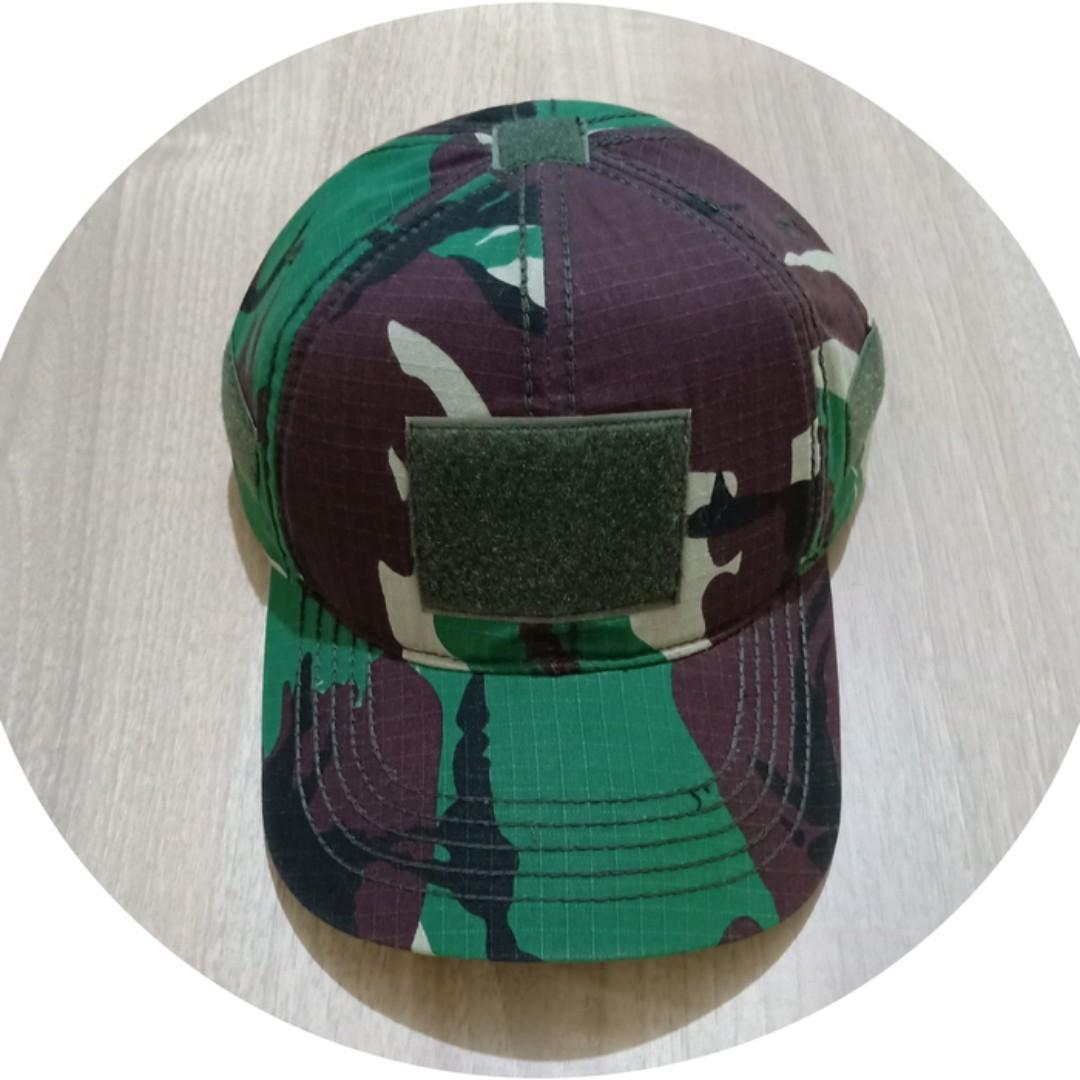 TOPI ARMY TACTICAL combat loreng TNI tentara militer camo hat GAB1 BP ...