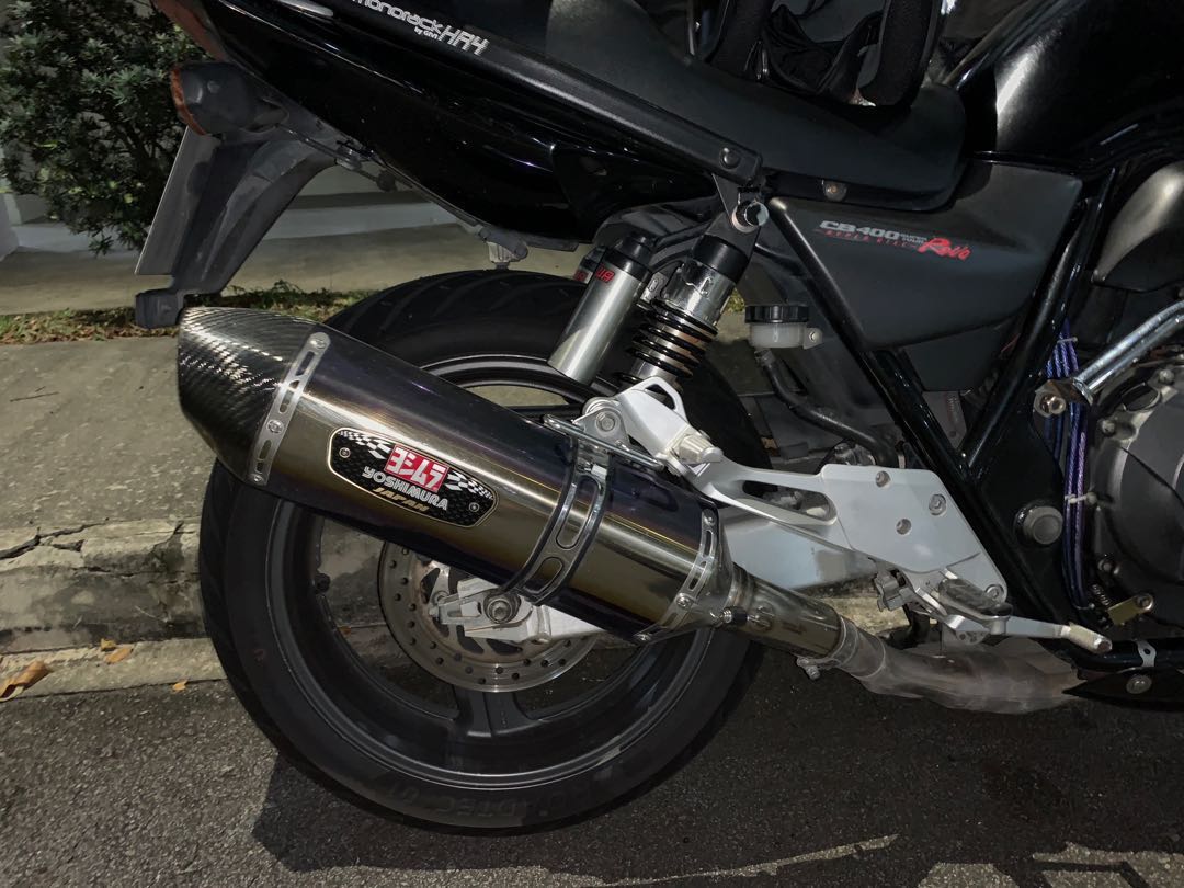 Yoshimura R77 titanium blue, Motorcycles, Motorcycle Accessories on ...