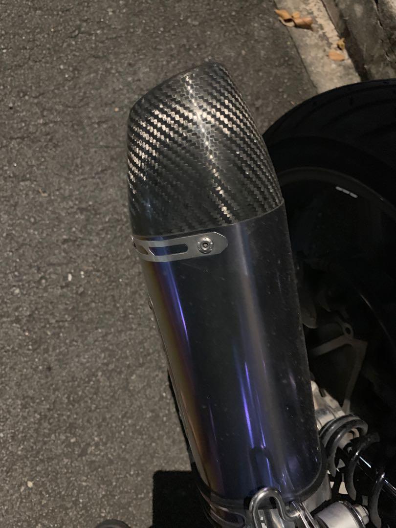 Yoshimura R77 titanium blue, Motorcycles, Motorcycle Accessories on ...