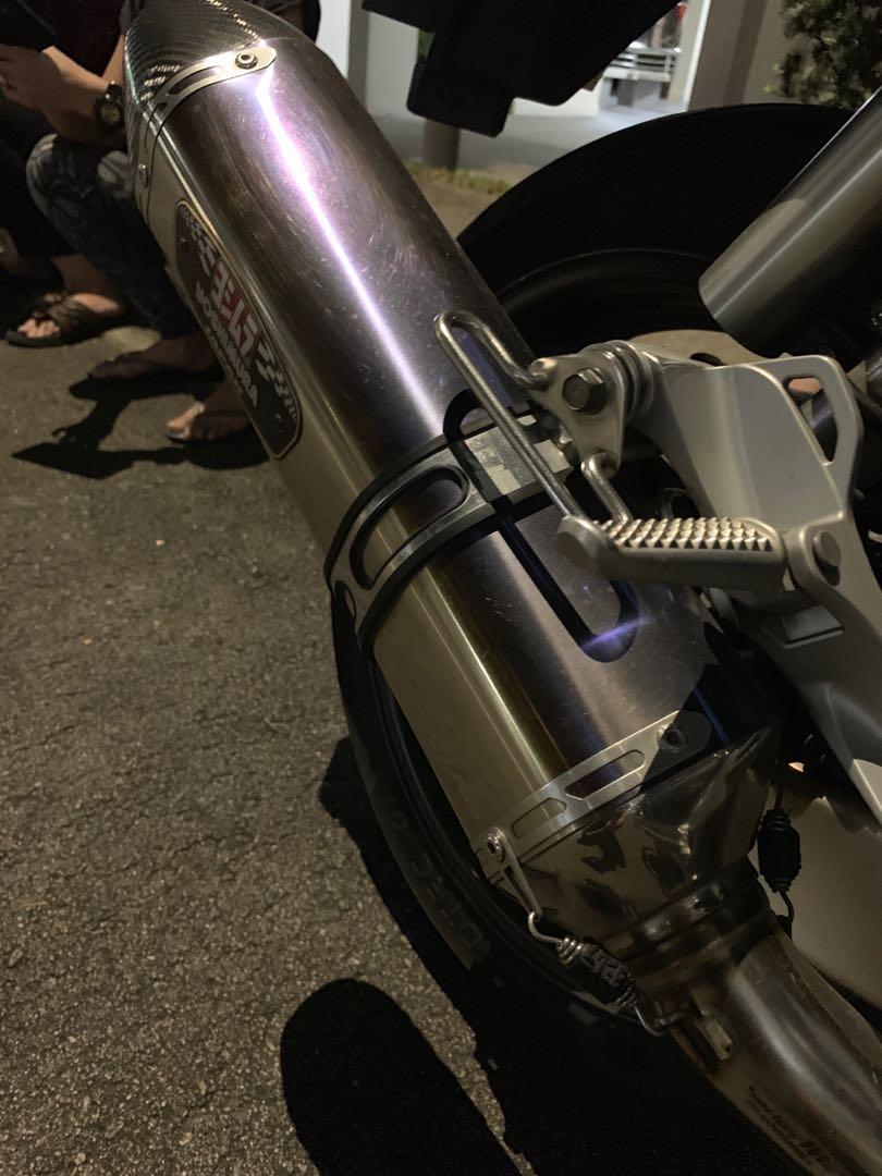 Yoshimura R77 titanium blue, Motorcycles, Motorcycle Accessories on ...