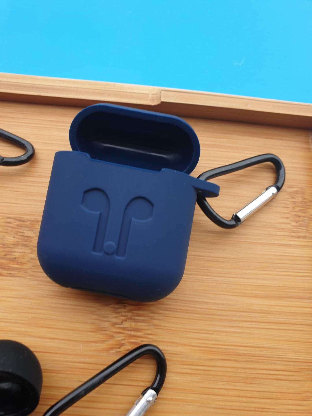 Airpod and Airpod Pro Silicone Rubber Case Anti-Loss with Hook ...