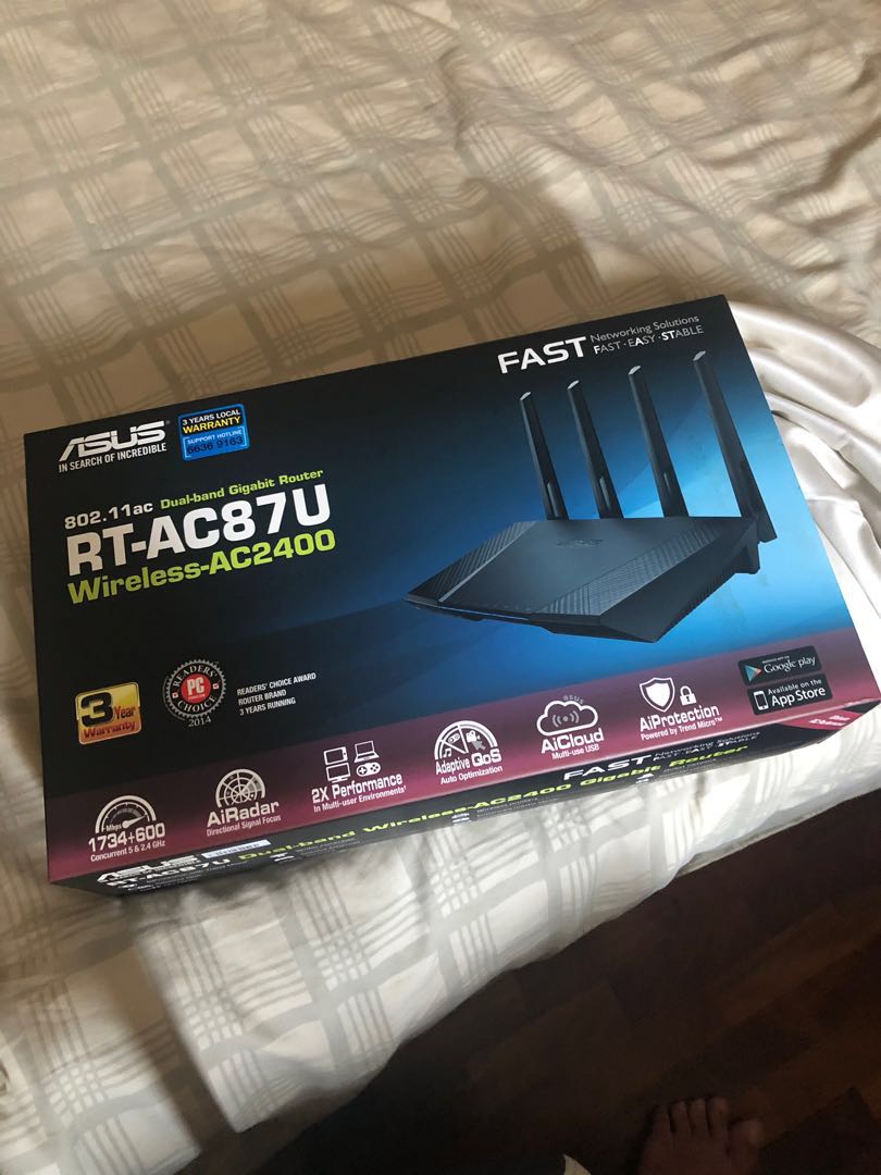 Asus RT-AC87U Router, Computers & Tech, Parts & Accessories, Networking ...