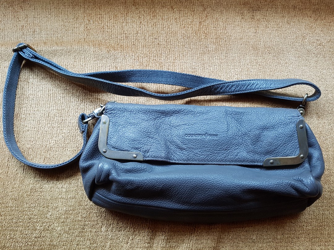 Country Hide Leather Sling Bag, Women's Fashion, Bags & Wallets, Cross ...
