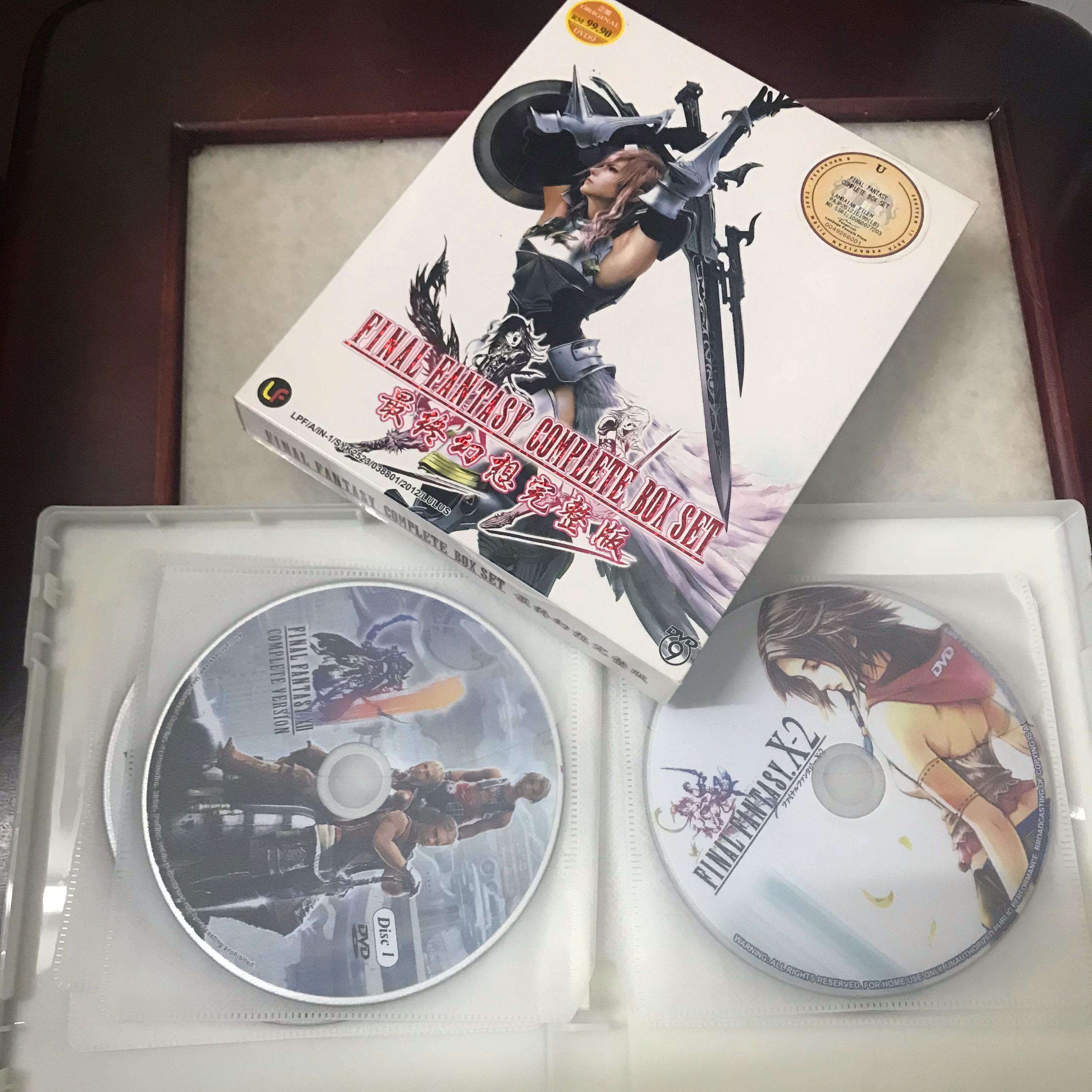 Final fantasy complete box set ORIGINAL, Hobbies & Toys, Music & Media ...
