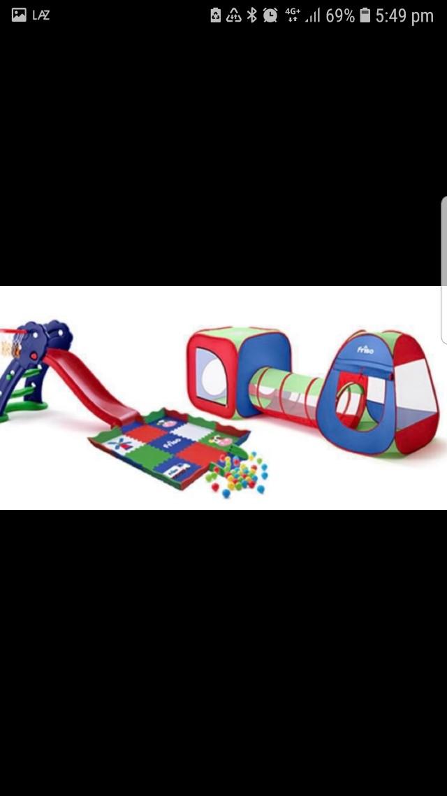 Friso slide, playmat, play tent, balls set, Babies & Kids, Infant ...