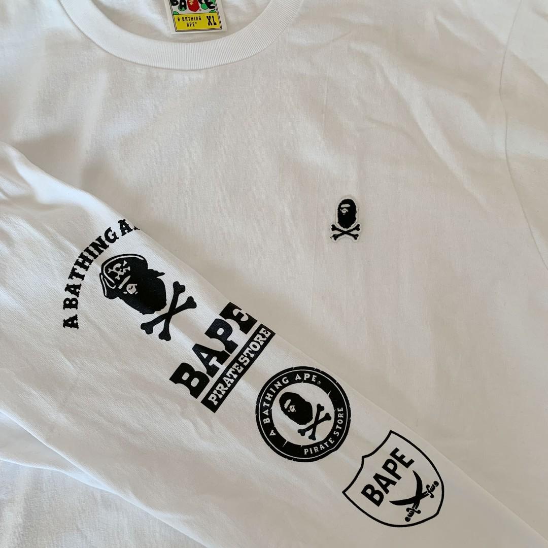 JP BAPE Pirate Exclusive Logo Tee, Men's Fashion, Tops & Sets, Tshirts ...