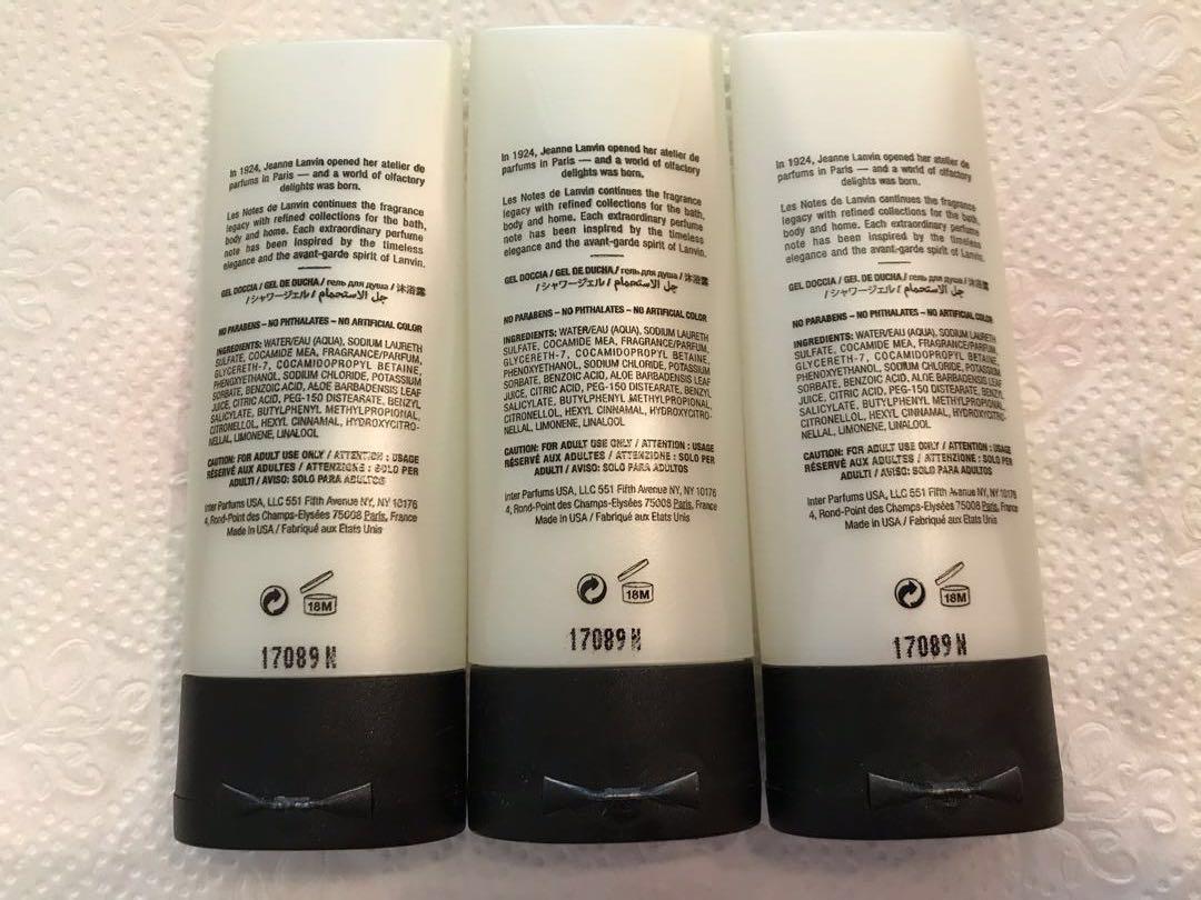 Les Notes De Lanvin Orange Ambre Shower Gel, Beauty & Personal Care ...