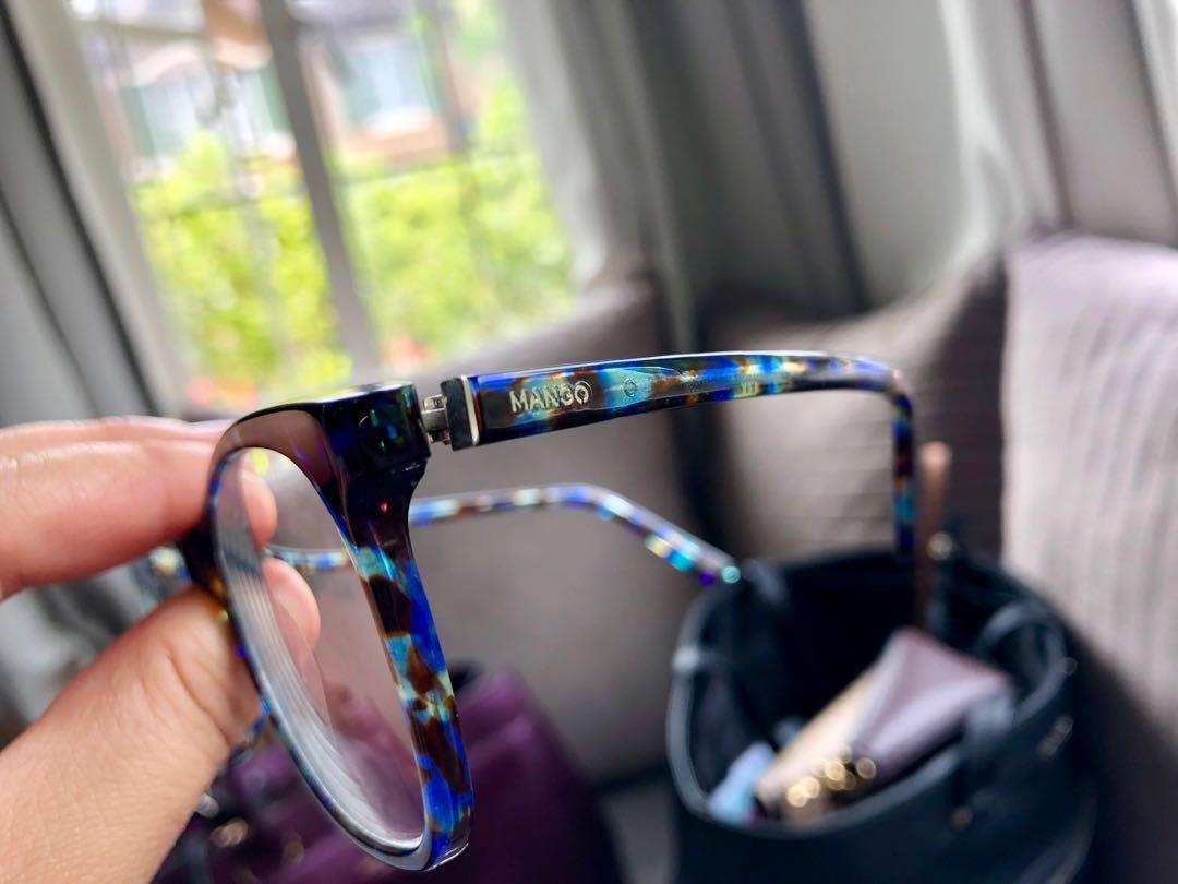 Mango Eyeglasses Blue frame MNG53071, Women's Fashion, Watches ...