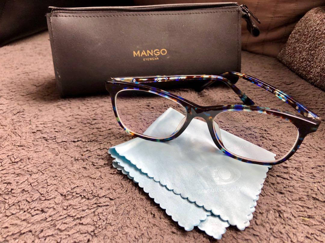 Mango Eyeglasses Blue frame MNG53071, Women's Fashion, Watches ...