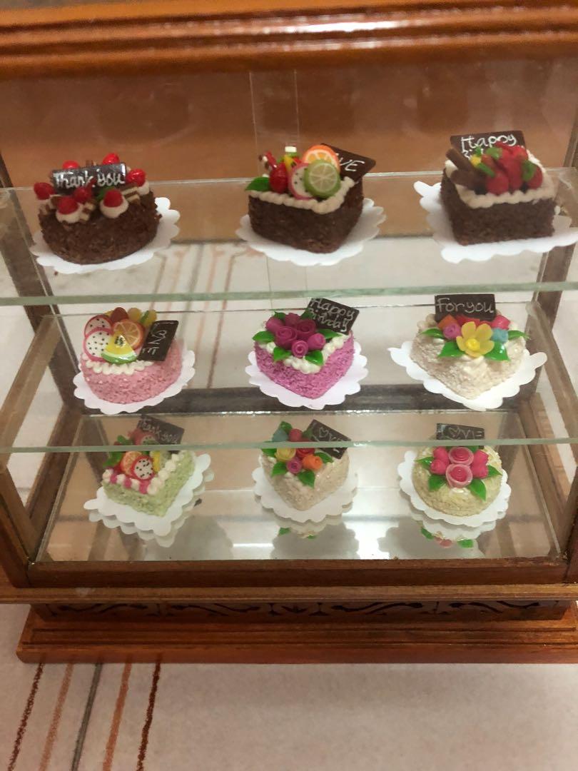 Miniature cake display cabinet, Furniture & Home Living, Home ...