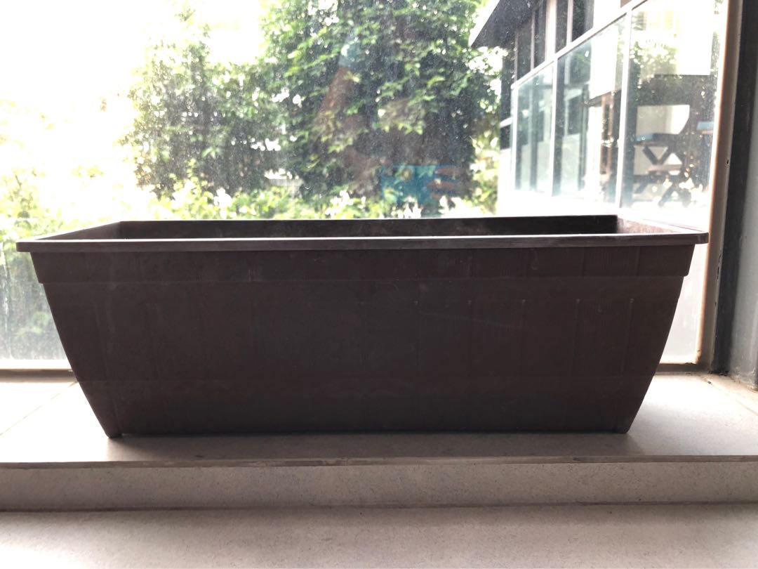 Rectangle plastic pots, Furniture & Home Living, Gardening, Pots ...