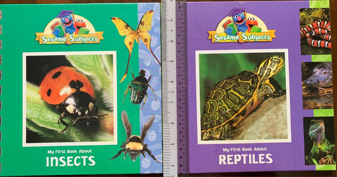 Sesame Street - first book of insects & reptiles (set of 2, handover ...