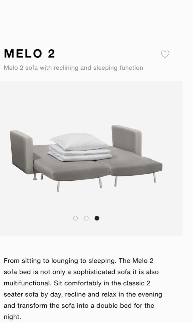 Sofa Bed- Bo Concept Melo 2, Furniture & Home Living, Furniture, Sofas ...