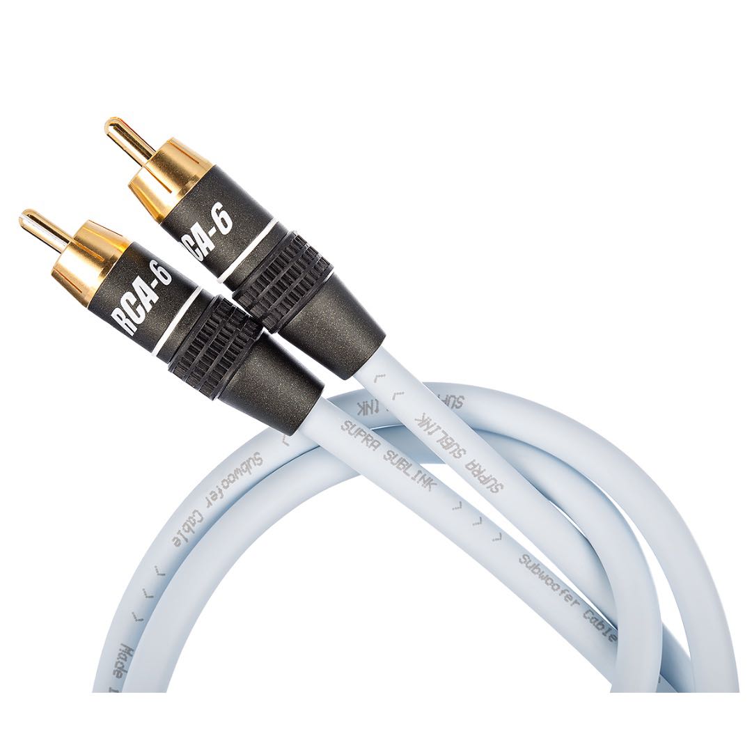 SUPRA SUBLINK RCA-RCA SUBWOOFER CABLE FROM SWEDEN, Audio, Other Audio ...