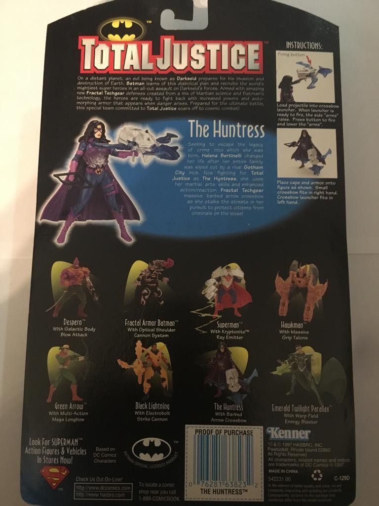 Total Justice set of 5 figures - Batman, Green Arrow, The Huntress ...