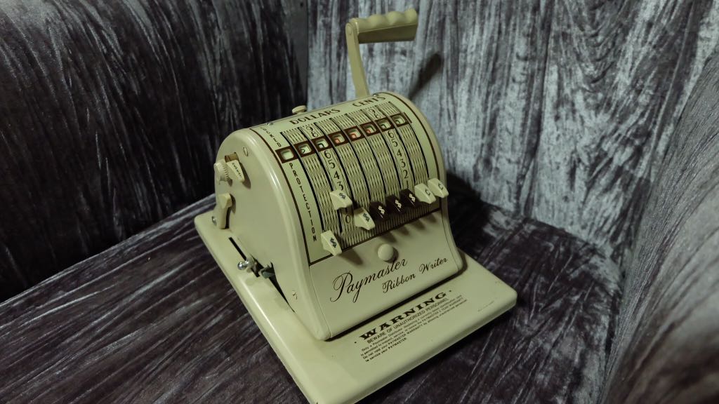 Vintage Paymaster Check Writer, Hobbies & Toys, Memorabilia ...