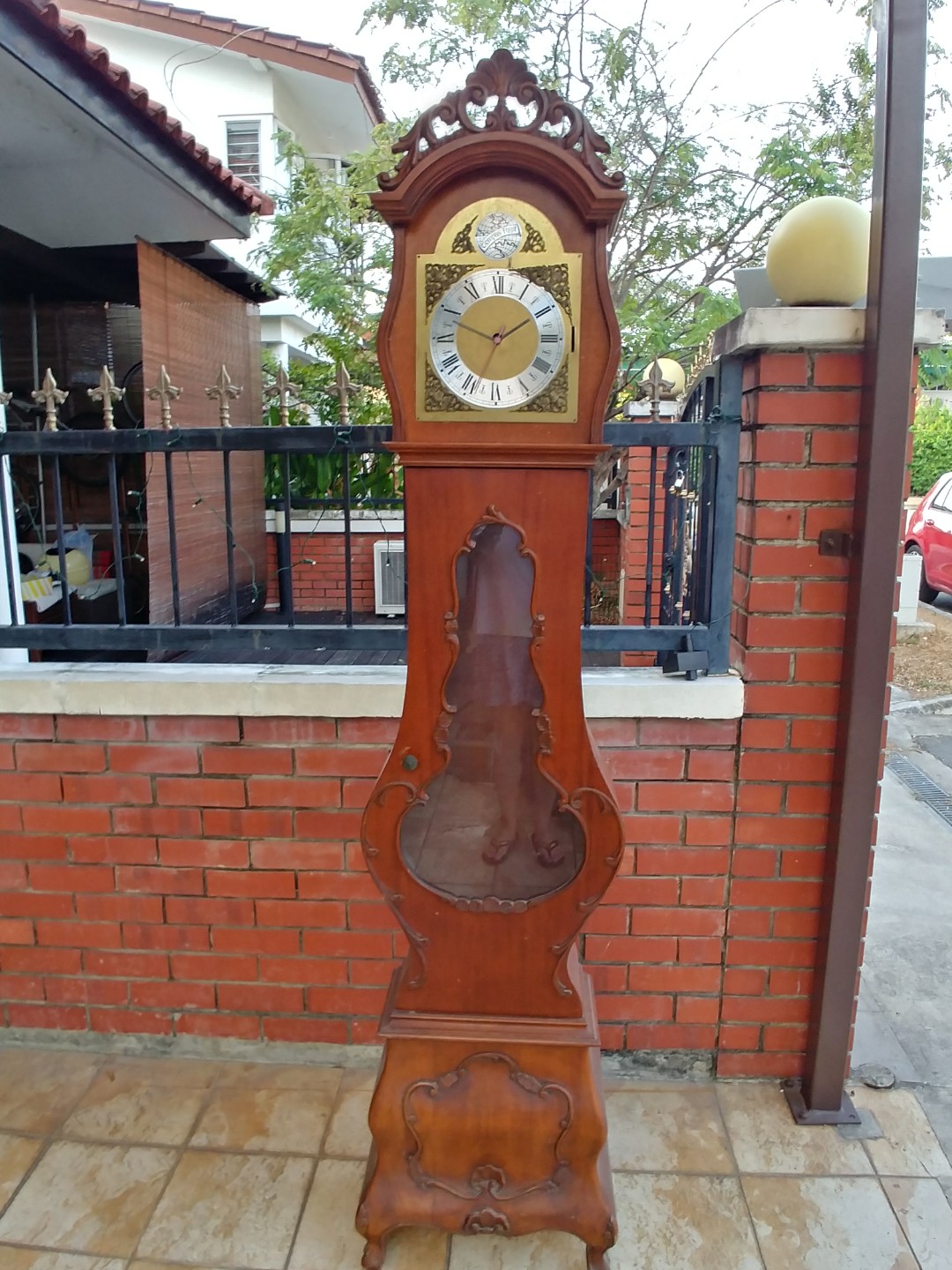 Wooden grandfather clock stand, Furniture & Home Living, Home Decor ...