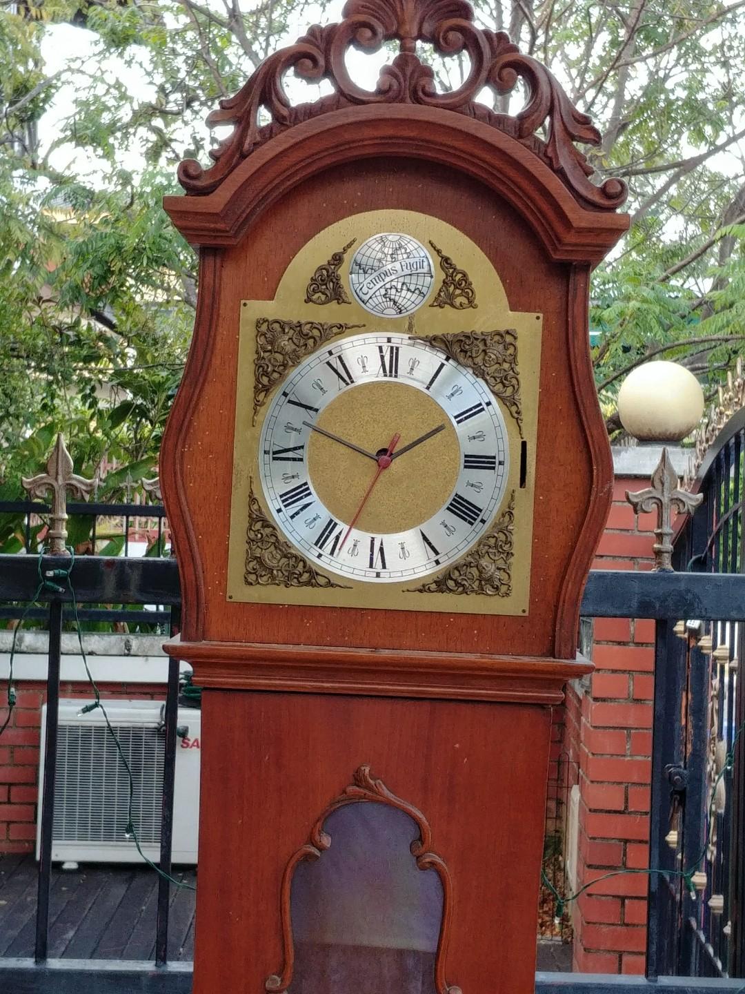 Wooden grandfather clock stand, Furniture & Home Living, Home Decor ...