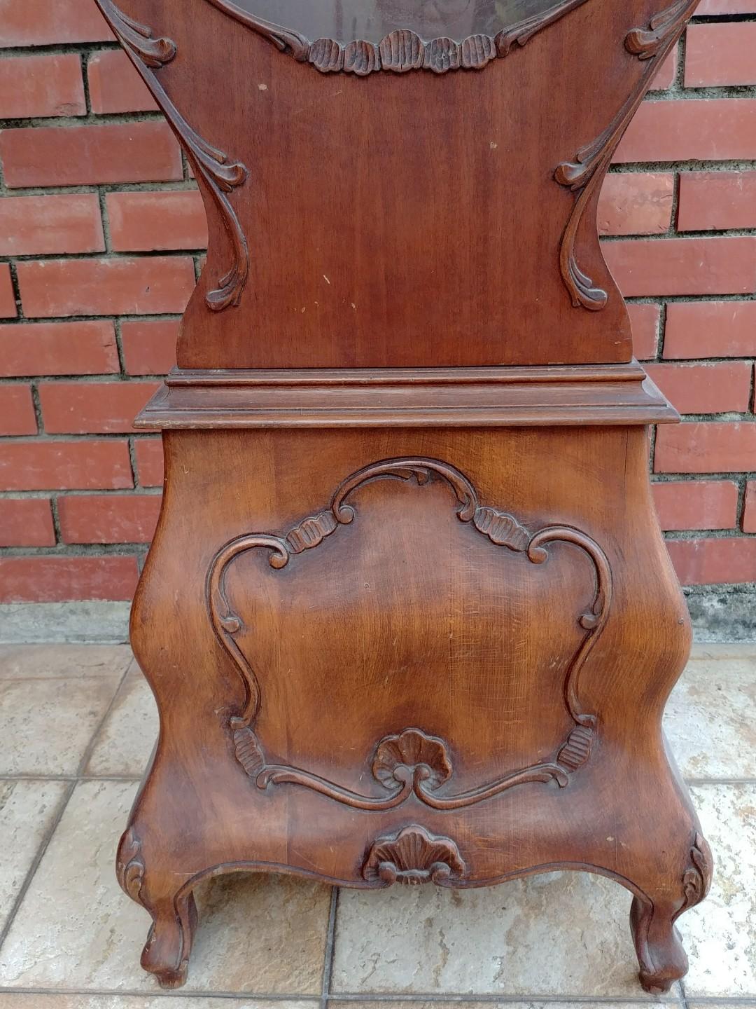Wooden grandfather clock stand, Furniture & Home Living, Home Decor ...