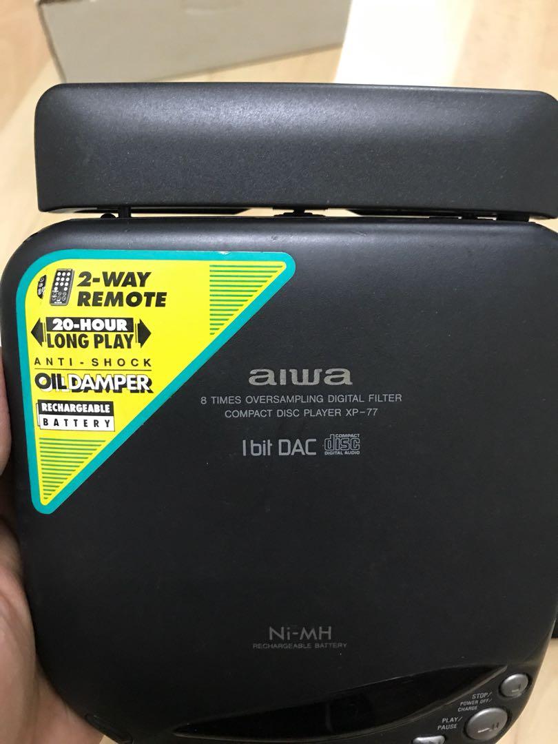 Aiwa XP-77 compact disc player (faulty), Audio, Portable Music Players on Carousell
