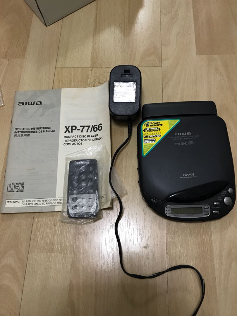Aiwa XP-77 compact disc player (faulty), Audio, Portable Music Players on Carousell