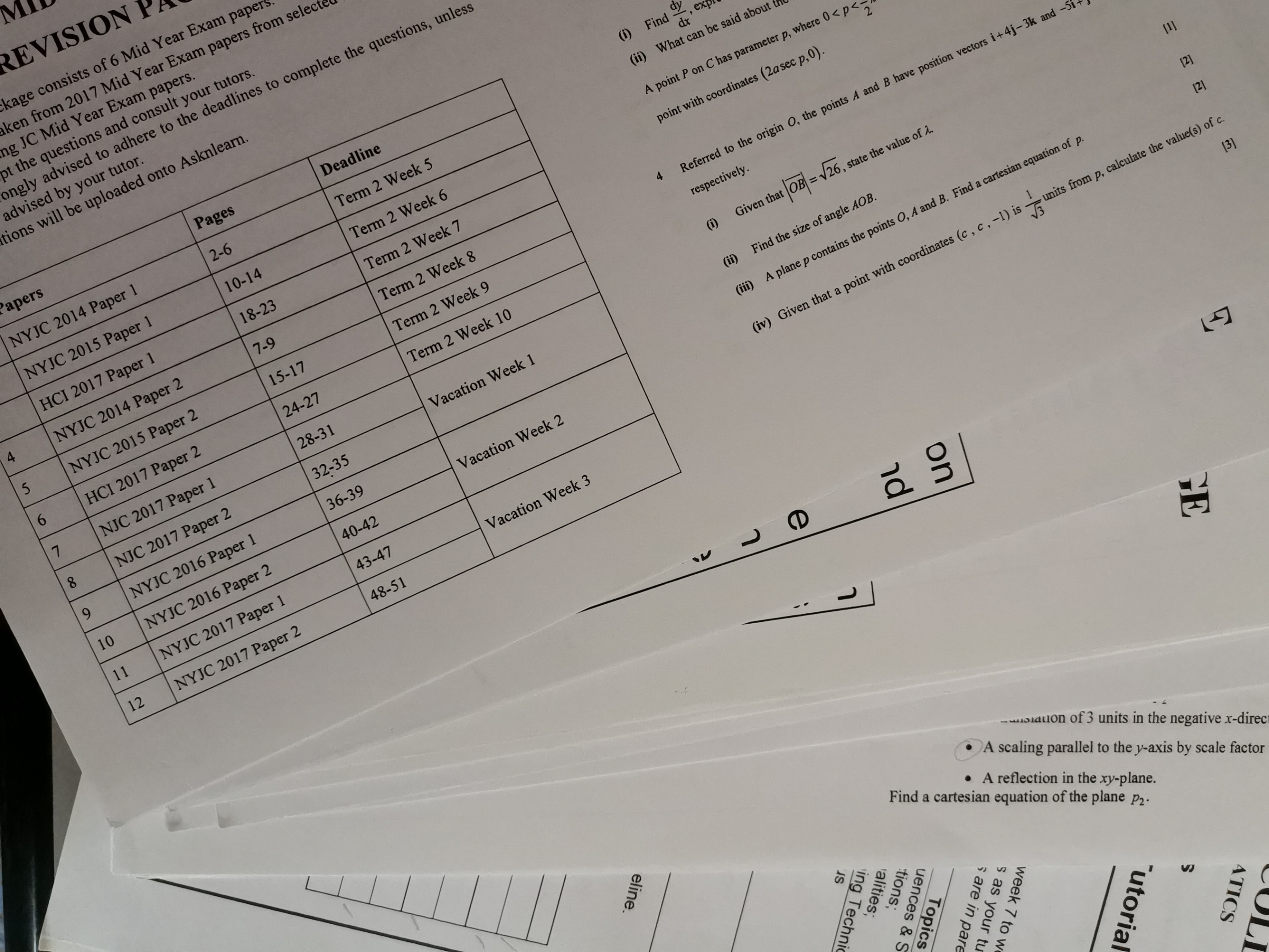 Assorted ALEVEL H2 Math JC Practice Papers, Hobbies & Toys, Books ...