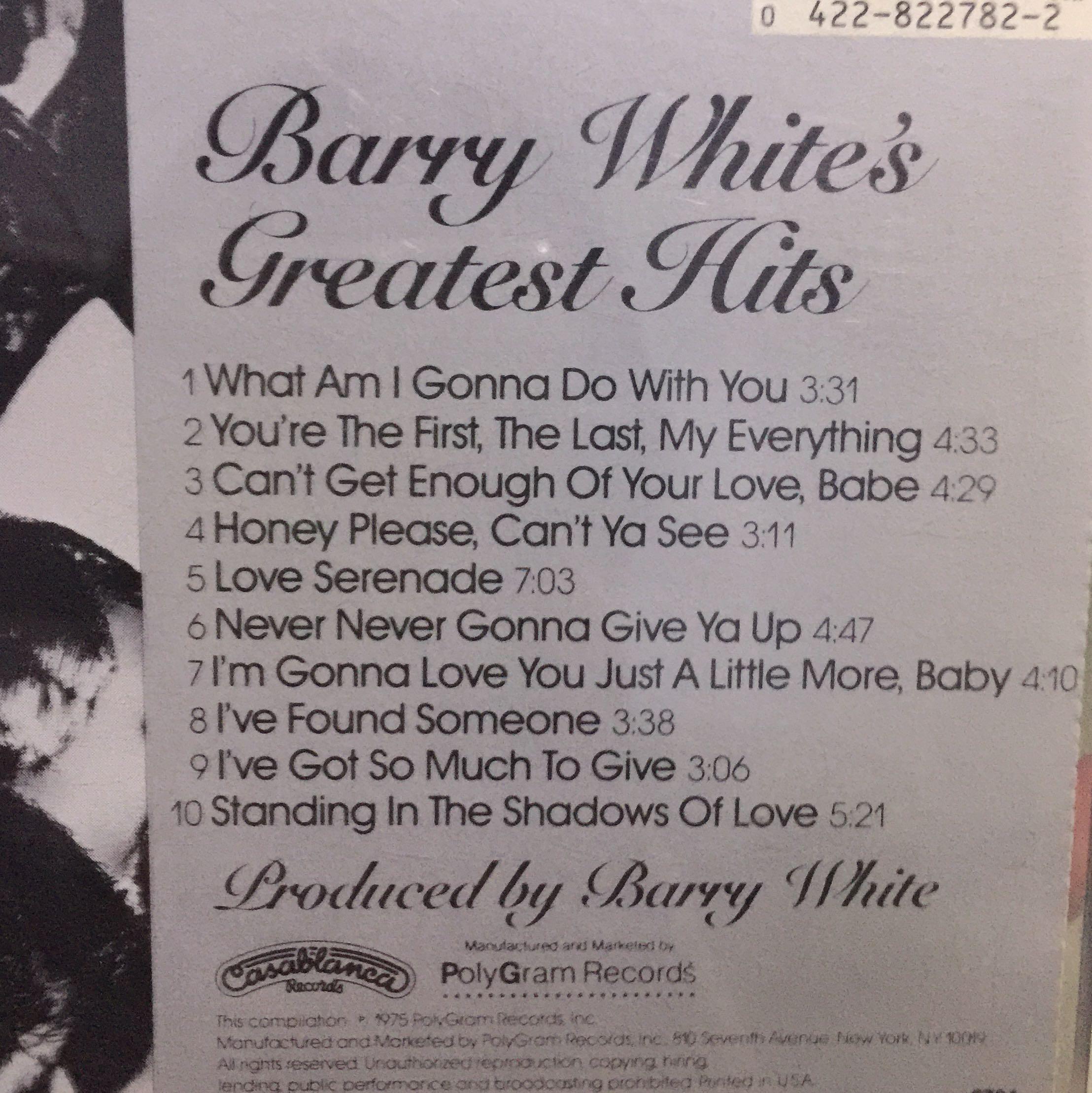 Barry white greatest hits, Music & Media, CD's, DVD's, & Other Media on ...