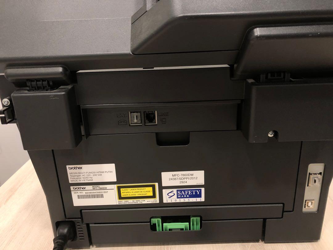 Brother MFC-7860DW All-in-one Monochrome Printer, Computers & Tech ...