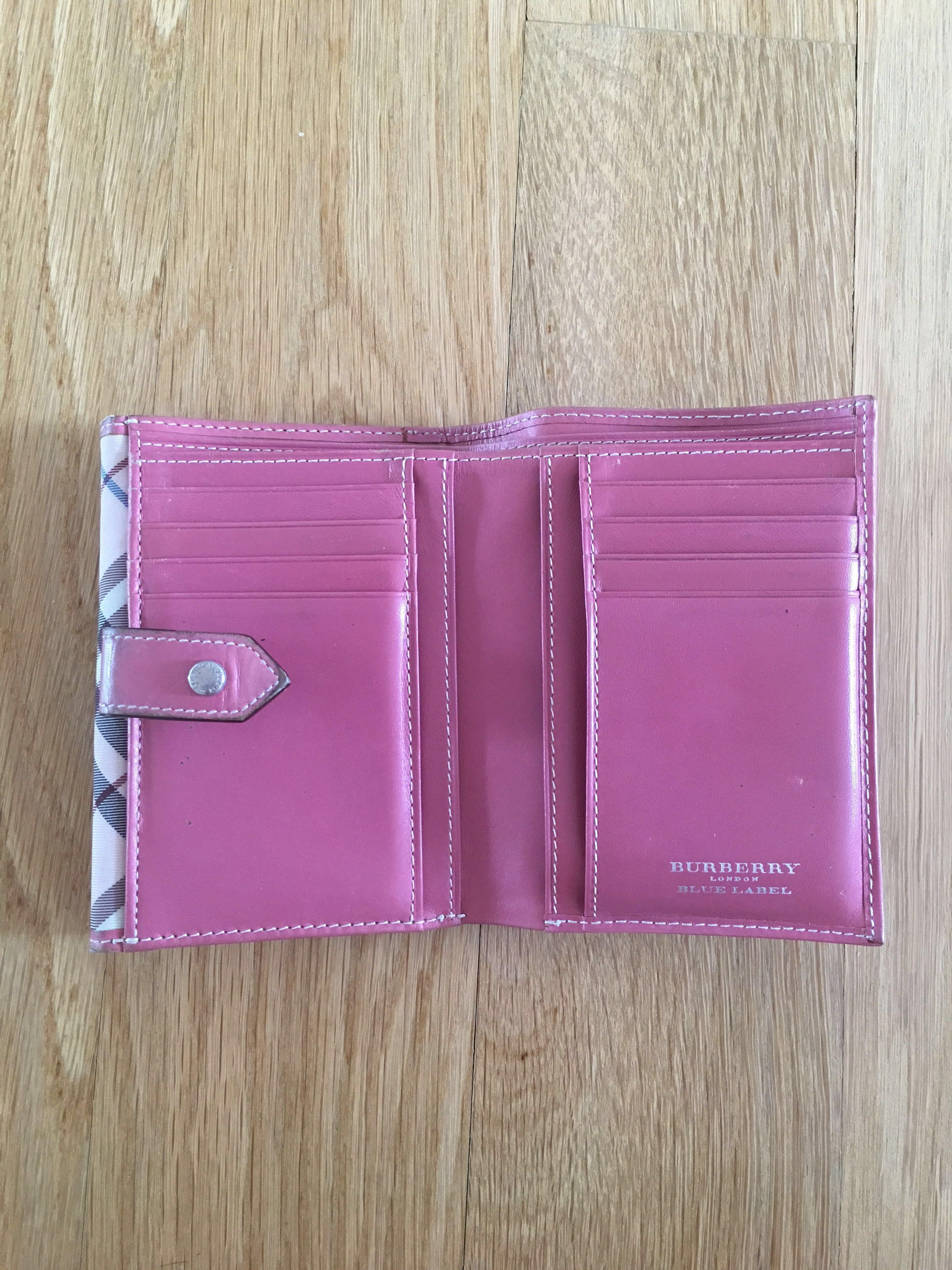 Burberry Blue Label limited edition pink wallet purse, Women's Fashion ...