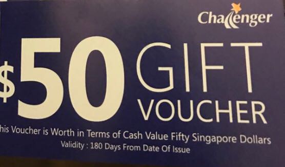 Challenger cash voucher, Tickets & Vouchers, Vouchers on Carousell