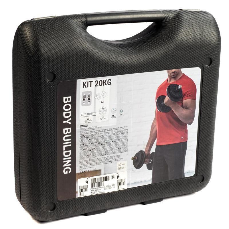 Decathlon Domyos Weight Training Dumbbell Kit 20kg, Sports Equipment ...