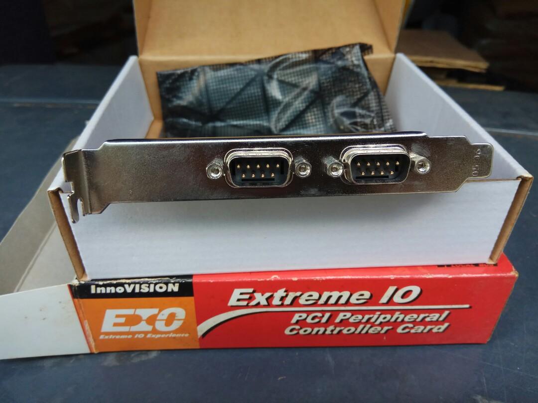 Extreme IO 2 serial port PCI card (EIO-2S1P), Computers & Tech, Parts ...