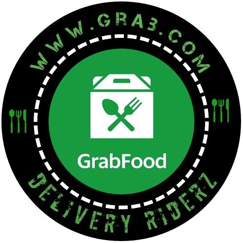 GRABFOOD RIDER STICKERS ! ( REFLECTIVE ), Motorcycles, Motorcycle ...