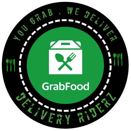 GRABFOOD RIDER STICKERS ! ( REFLECTIVE ), Motorcycles, Motorcycle ...