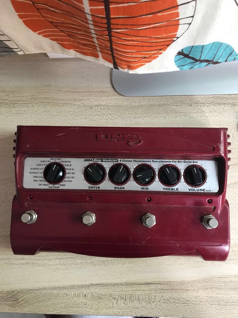 Line 6 AM4 Amp Modeler, Hobbies & Toys, Music & Media, Musical ...