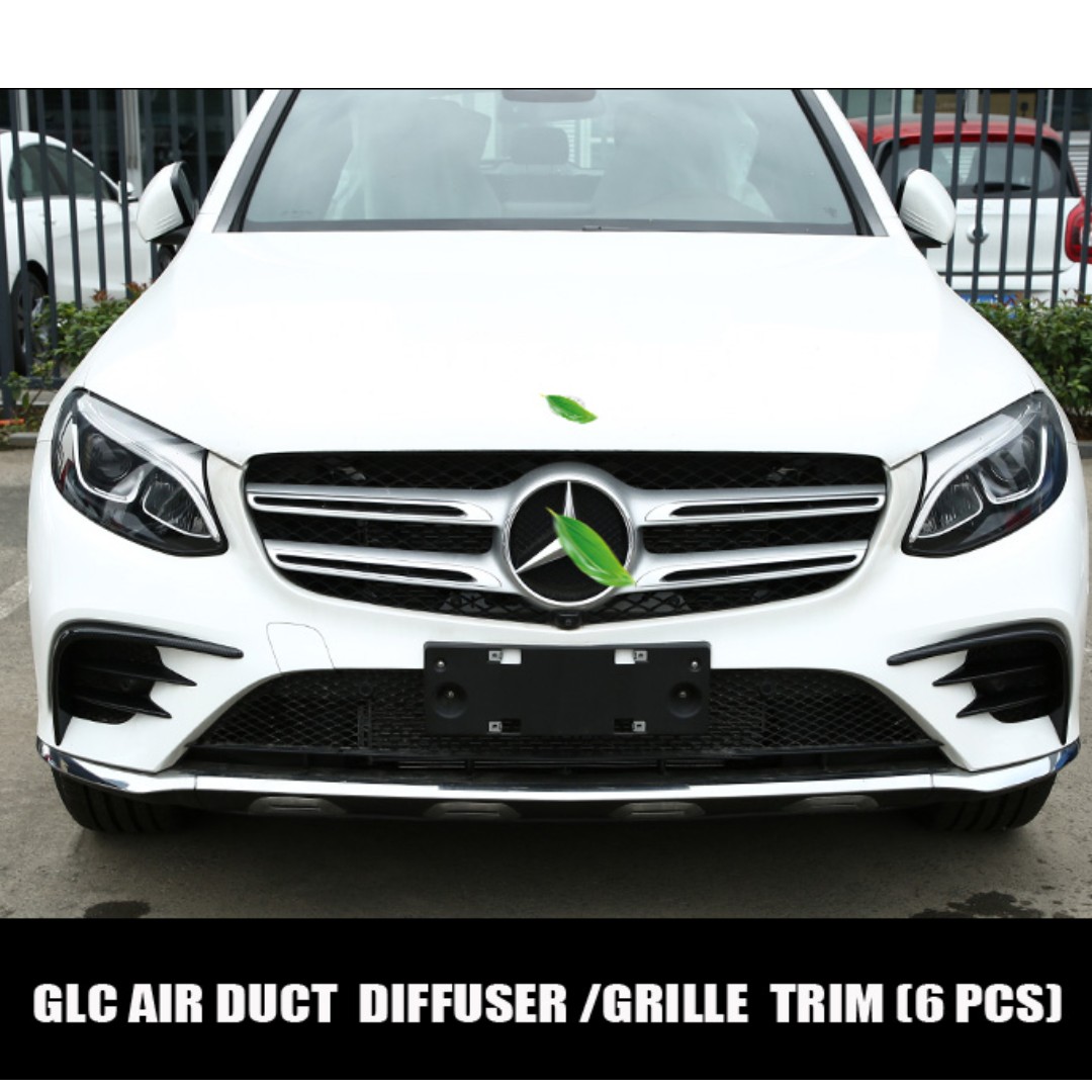 Mercedes-Benz GLC front bumper fog light grille trims /grille cover GLC ...