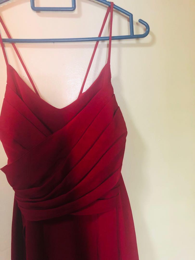 MGP label Red Maxi Dress, Women's Fashion, Dresses & Sets, Dresses on ...