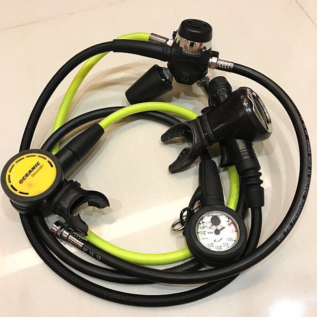 Oceanic EOS FDX-10 Dive Regulator with Octo & SPG (scuba diving ...