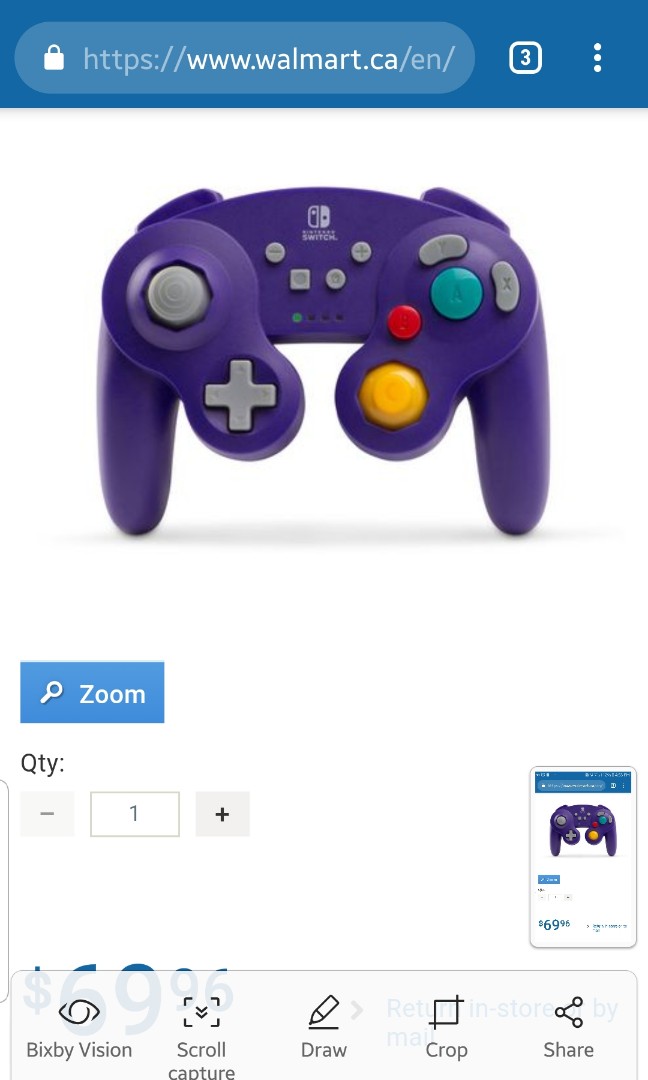 Official nintendo switch gamecube wireless controller, Video Gaming ...