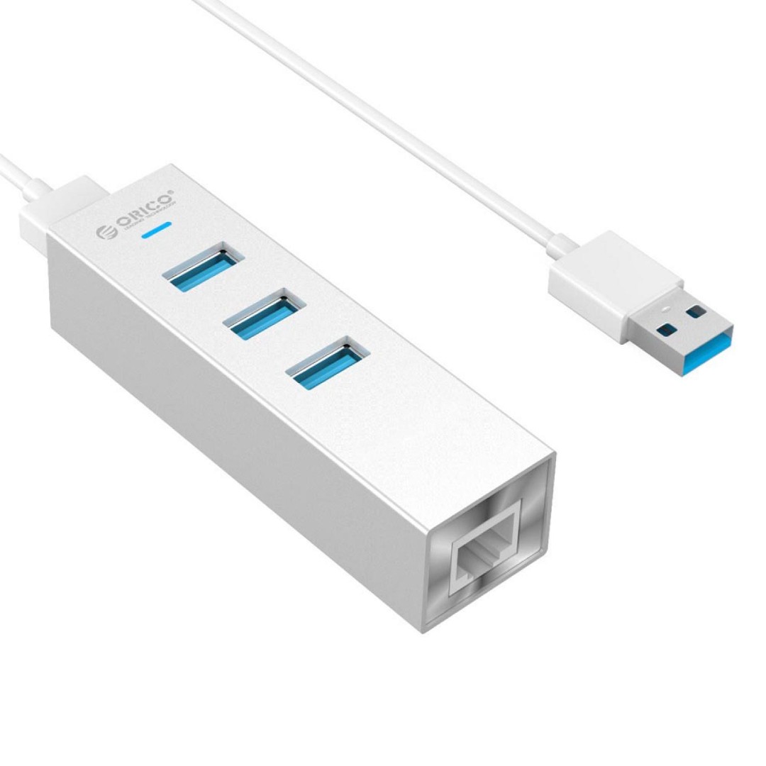 Orico Aluminium USB 3.0 Type A / Type C to Gigabit Ethernet LAN Adapter ...