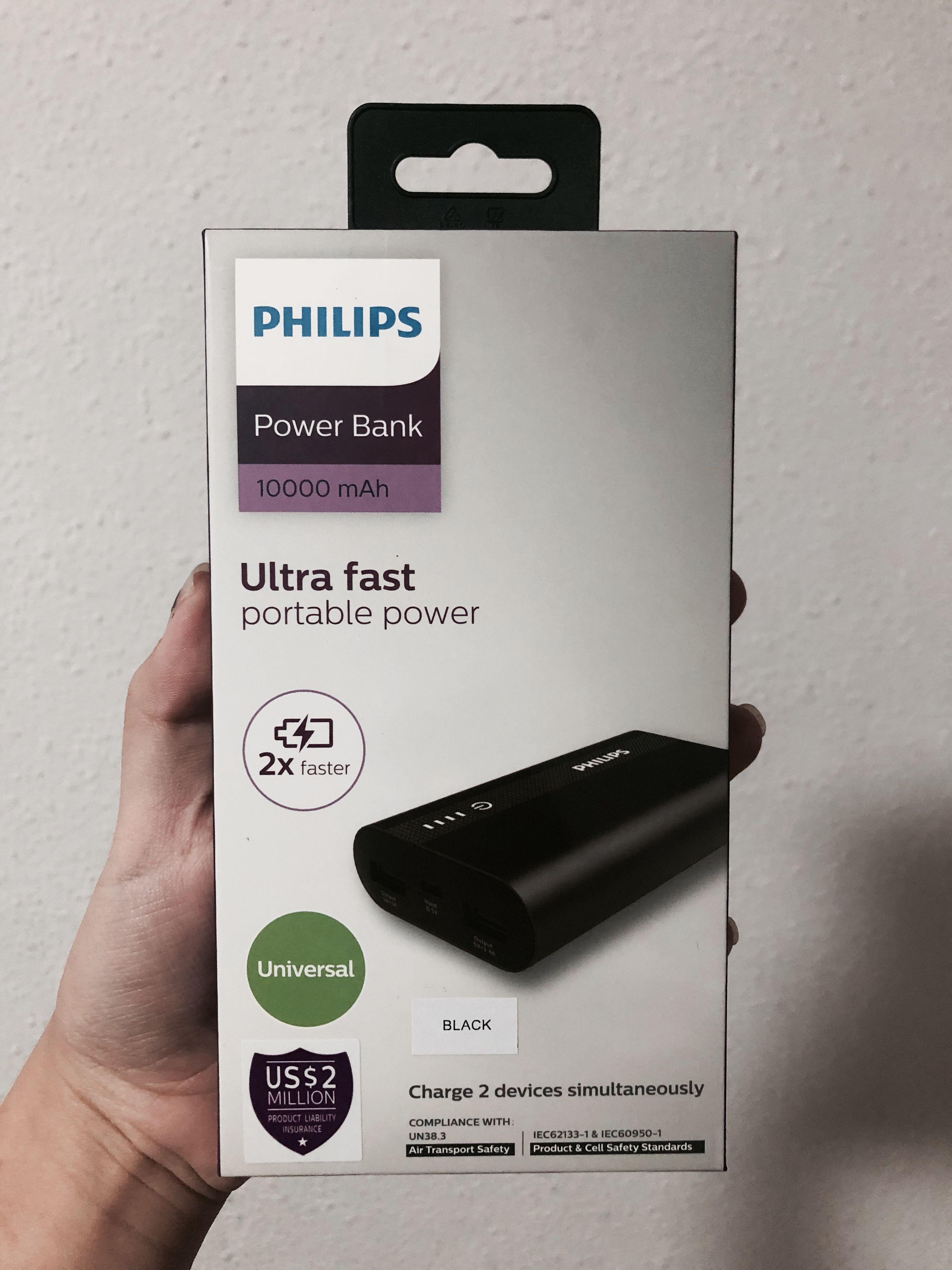 Philips Power Bank 10000mAh, Mobile Phones & Gadgets, Mobile & Gadget ...