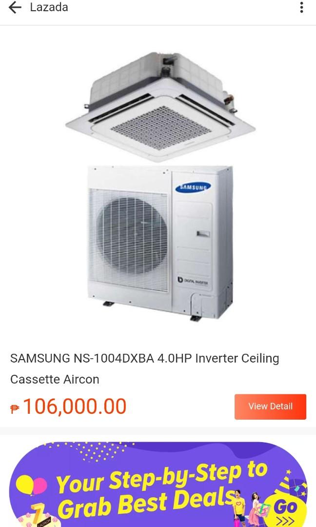 Samsung 3TR Ceiling cassette Brand new Sale!!, TV & Home Appliances ...